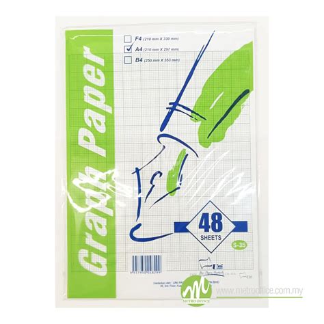Uni Paper S35 Graph Paper 48 S A4 70gsm Gr Metro Office Products