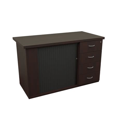Acacia Pedenza 1200x600mm Roller Door 4 Drawers Door Lock And Shelf