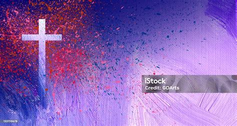 피 튀김 브러시 스트로크 배경에서 그래픽 추상 기독교 십자가 종교에 대한 스톡 벡터 아트 및 기타 이미지 종교 0명 갈보리 예루살렘 Istock