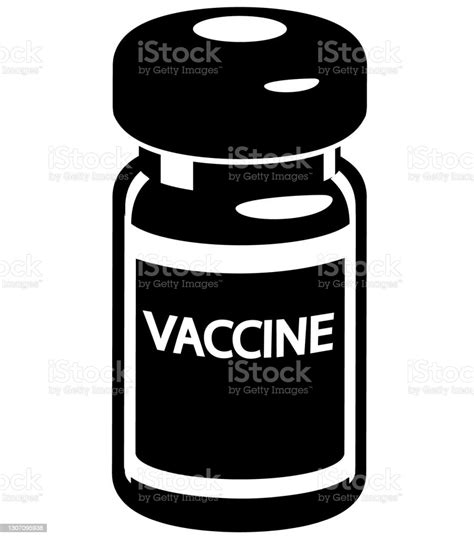 Vector Icon Of Vaccine Bottle Stock Illustration Download Image Now