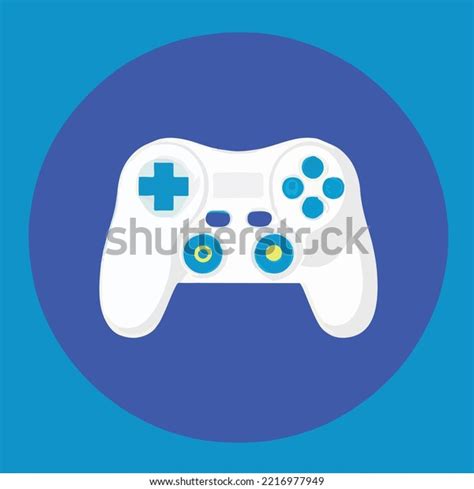 game controlling joystick console vector illustration stock vector