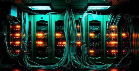 Ai Generated Network Of Connections In Servers Data Storage Systems In Data Centers Ai