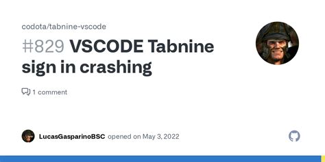 VSCODE Tabnine Sign In Crashing Issue Codota Tabnine Vscode GitHub