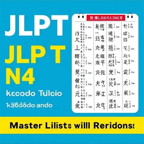 Jlpt N4 All Kanji You Need To Know Master List With Readings Jlpt
