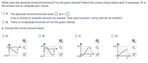 Solved Use The Given Function And The Given Interval To