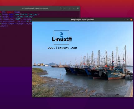 Python OpenCV为图片添加中文水印与图片水印 Linux迷