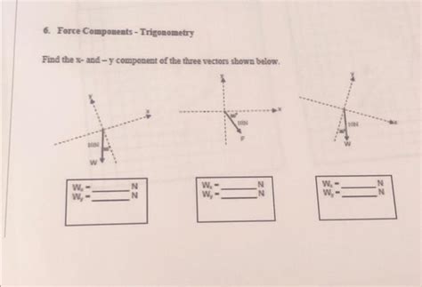 Solved Find The X− And −y Component Of The Three Vectors