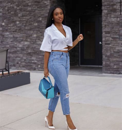 Denim Heels Outfit Ideas