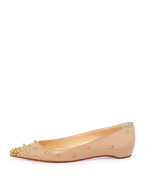 Christian Louboutin Pointed Toe Spike Flats Christian Louboutin Mens