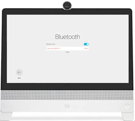 bluetooth pairing failed on a dx70 or dx80 in the cisco webex room os