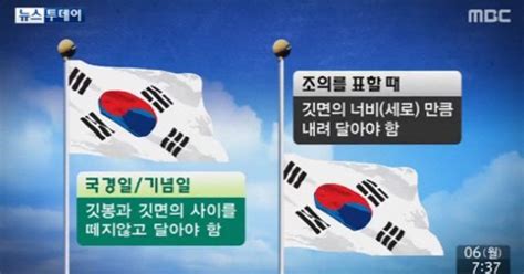 현충일 태극기 게양법 조기 달 수 없는 경우엔 최대한 내려