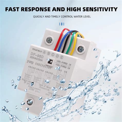 Df 96d Automatic Water Level Controller Switch 20a 220v Water Tank Liquid Level Detection Sensor