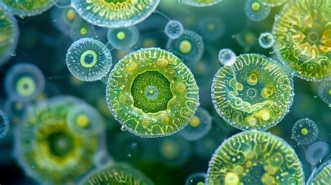 Premium Photo A Microscopic View Of A Cyanobacteria Cell Undergoing