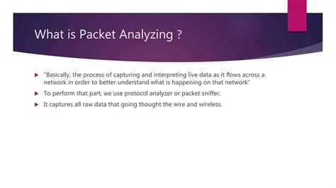 Packet Analyzing With Wireshark Basic Of Packet Analyzing Episode01 Ppt