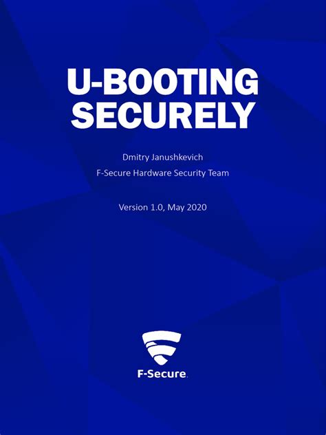 2020 05 U Booting Securely Wp Final Pdf Booting Command Line Interface