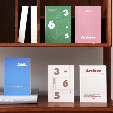 빈빈상점 두꺼운 365 다이어리 1p 대학생 직장인 엄마 일기장 노출제본 Pvc커버 만년형 위시버킷