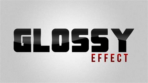 Shining Glossy Text Effect In Photoshop