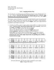 Lab Sampling Methods And Bias Final Docx Name Ellie Fields TA Name Class Time Yuki