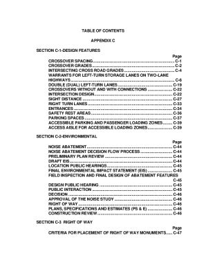 Fillable Online APPENDIX C SECTION C 1 DESIGN FEATURES Page Fax Email Print PdfFiller