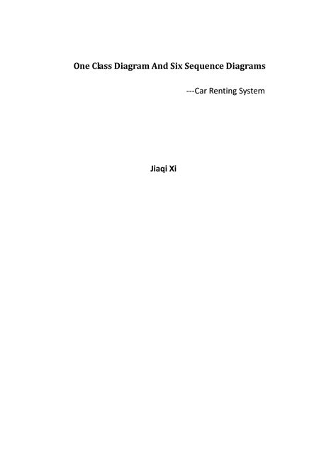 Jiaqi UML Diagrams Including A Class Diagram And Sequence Diagrams PDF Graphics Software