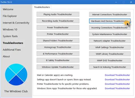 Hardware And Devices Troubleshooter Missing In Windows 1110