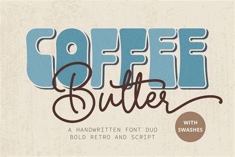 Coffee Butter Script Font Xfontspro