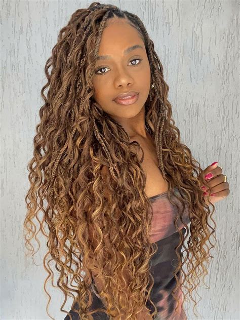 Wassai 18 Inch 7 Packs Boho Box Braids Crochet Hair For Women Goddess