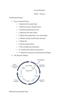 Week Research Design Lecture Notes Survey Research Week Research Design Variables Studocu