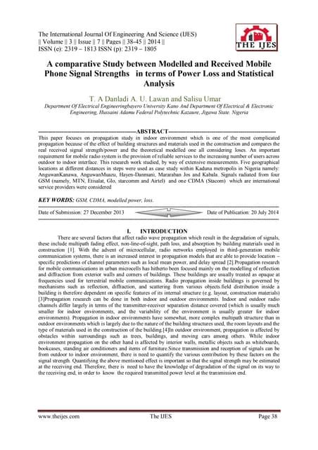 Indoor Propagation Model Ipm Ppt