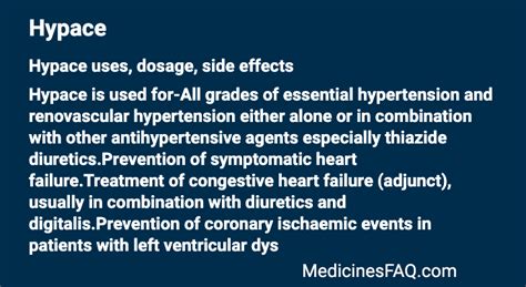 Hypace Uses Dosage Side Effects Food Interaction And Faq