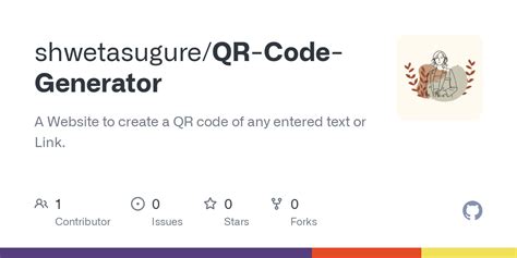 Github Shwetasugureqr Code Generator A Website To Create A Qr Code