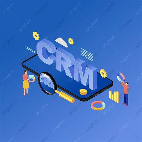 Crm Isometric Vector Hd Images Smartphone Crm App Isometric Illustration Background Crm