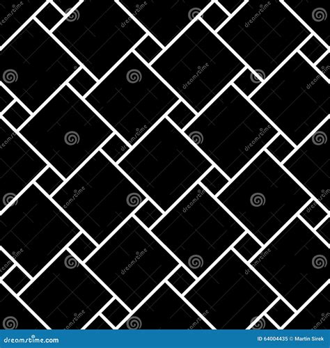 Vector Modern Seamless Geometry Pattern Squares Black And White Abstract Stock Vector