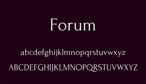 Forum Font Font Tr