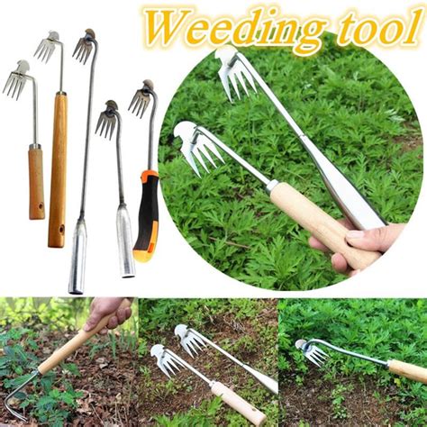 Hand Tool Gardening We Ed Puller Manual Root Remover With Handle