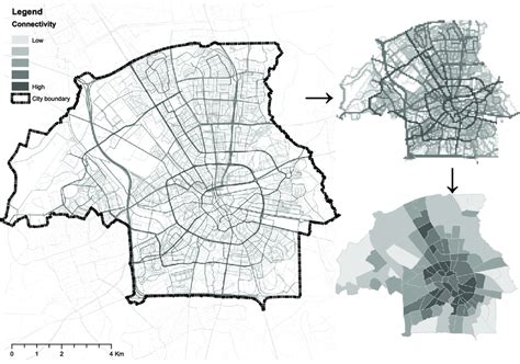 Aggregation Of Space Syntax Connectivity Measures From Road Segments To Download Scientific