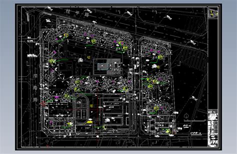E0 电力总平面 Autocad 2004 模型图纸下载 懒石网