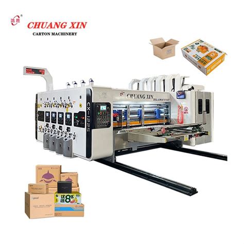 Automatic High Speed Carton Color Printing Machine Slotting Die Cutting