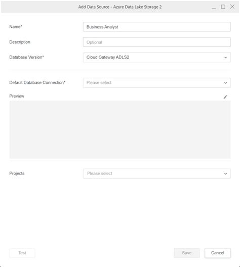 Azure Data Lake 저장소 2세대에서 데이터 가져오기
