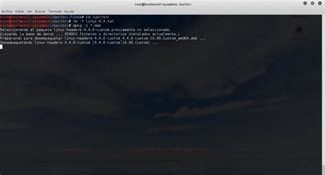cómo instalar vía terminal el kernel 4 4 aplicando shell scripting