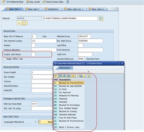 How To Use X Plant Material Status In SAP A Complete Guide LearntoSap Com