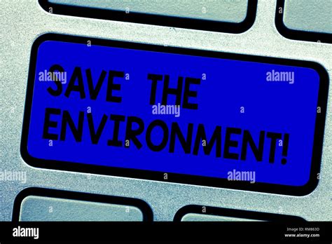 Handwriting Text Writing Save The Environment Concept Meaning