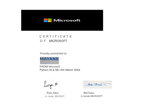 Microsoft Certificate Pdf Computers