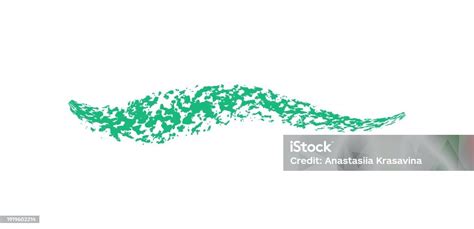손으로 그린 간단한 물결 모양의 녹색 선은 왁스 크레용 분필 또는 목탄으로 그려집니다 고르지 않은 왁스 건조 텍스처는 텍스트에 밑줄을 긋거나 강조 표시합니다 연필 선 취소선