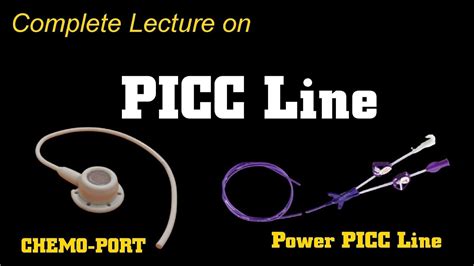 Picc Line Peripheral Inserted Central Catheter In Hindi Picc Line