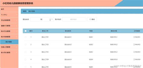 java毕业设计小红花幼儿园健康信息管理系统（springboot mysql jdk1 8 meven） csdn博客