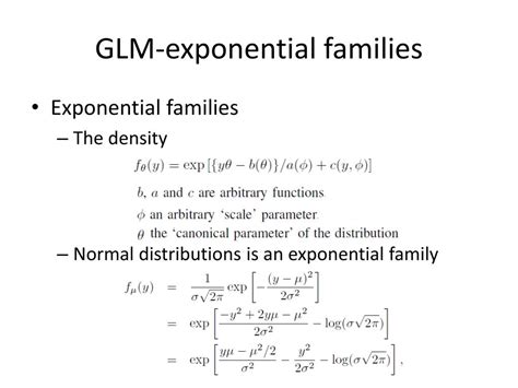 PPT Biostatistics Lecture Generalized Linear Models PowerPoint Presentation ID