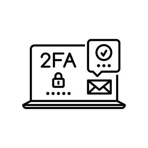 2fa Two Factor Verification Icon Outline Laptop 27973689 Vector Art At Vecteezy