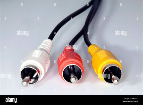Audio Video Input Output Jacks Stock Photo Alamy