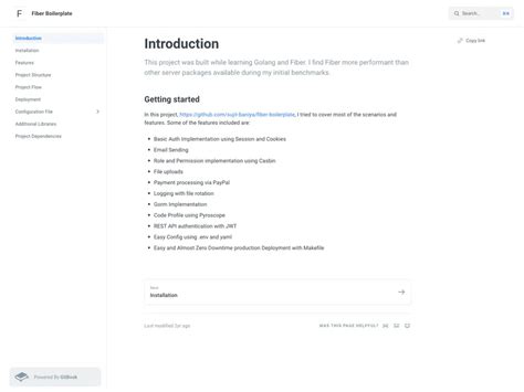 Fiber Boilerplate By Sujit Baniya A Vue Template Built At Lightspeed